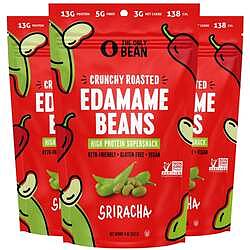 The Only Bean - Crunchy Roasted Edamame Beans (Variety) - Keto Snack,
