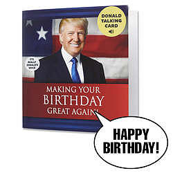 Donald Trump Pop Up Birthday Card with Light & Sound | Our Friendly Forest