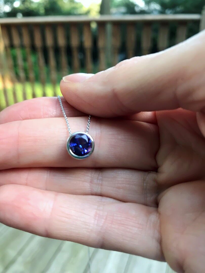 Shop Tanzanite Stackable Necklace Pendants for Women | Angara