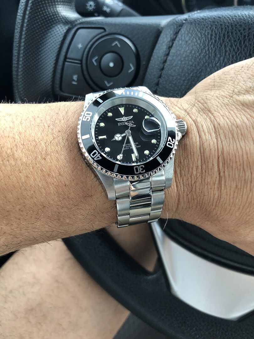 Invicta Pro Diver Black Dial Stainless Steel 40 mm Men's Watch 26970 ...