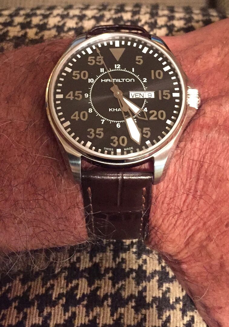 Hamilton Khaki Aviation Pilot Black Dial Men's Watch H64611535 ...