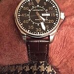 Hamilton Khaki Aviation Pilot Black Dial Men's Watch H64611535 ...