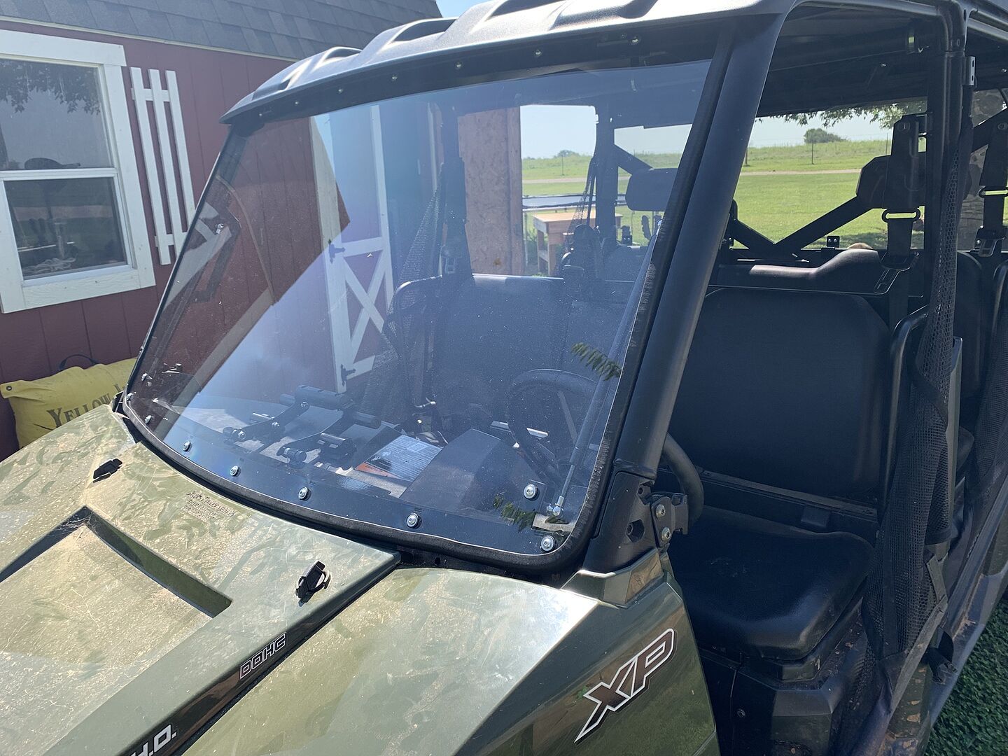 Polaris Ranger XP 900 Scratch Resistant Flip Windshield | SuperATV