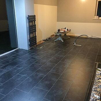 Black Slate Tile Effect Laminate Flooring | Floor Roma