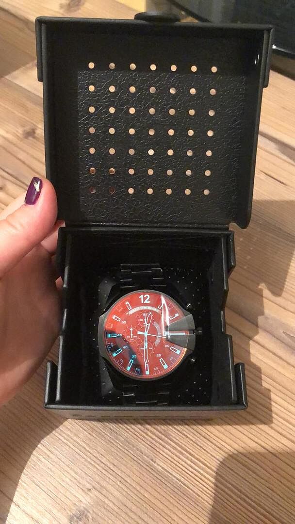 Diesel Mega Chief Black Ion-plated Stainless Steel Men's Watch DZ4318 ...