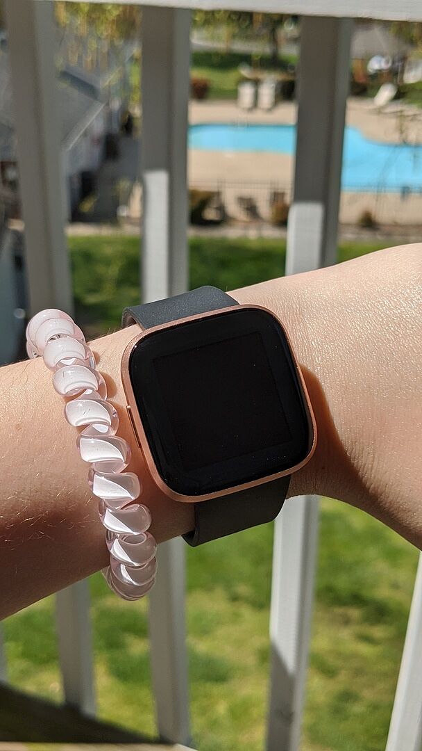 TELETIES Large Hair Ties, Rose Water Pink