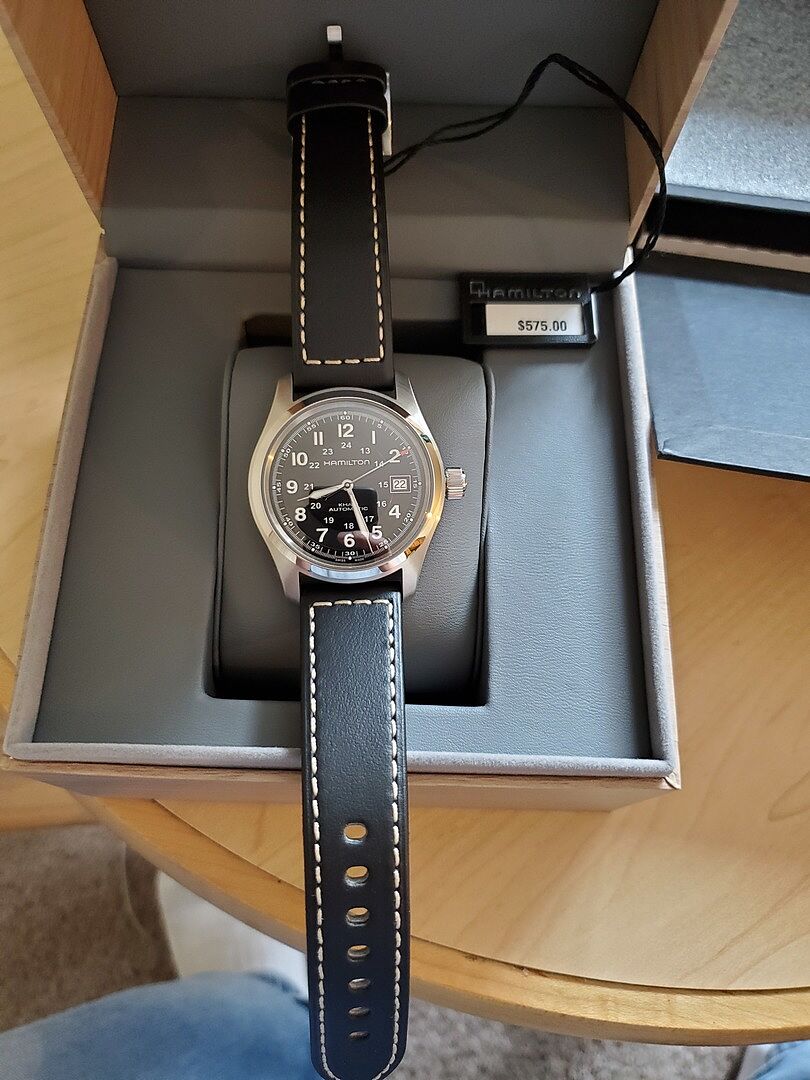 Hamilton Khaki Field Automatic Men's Watch H70455733 H70455733 ...