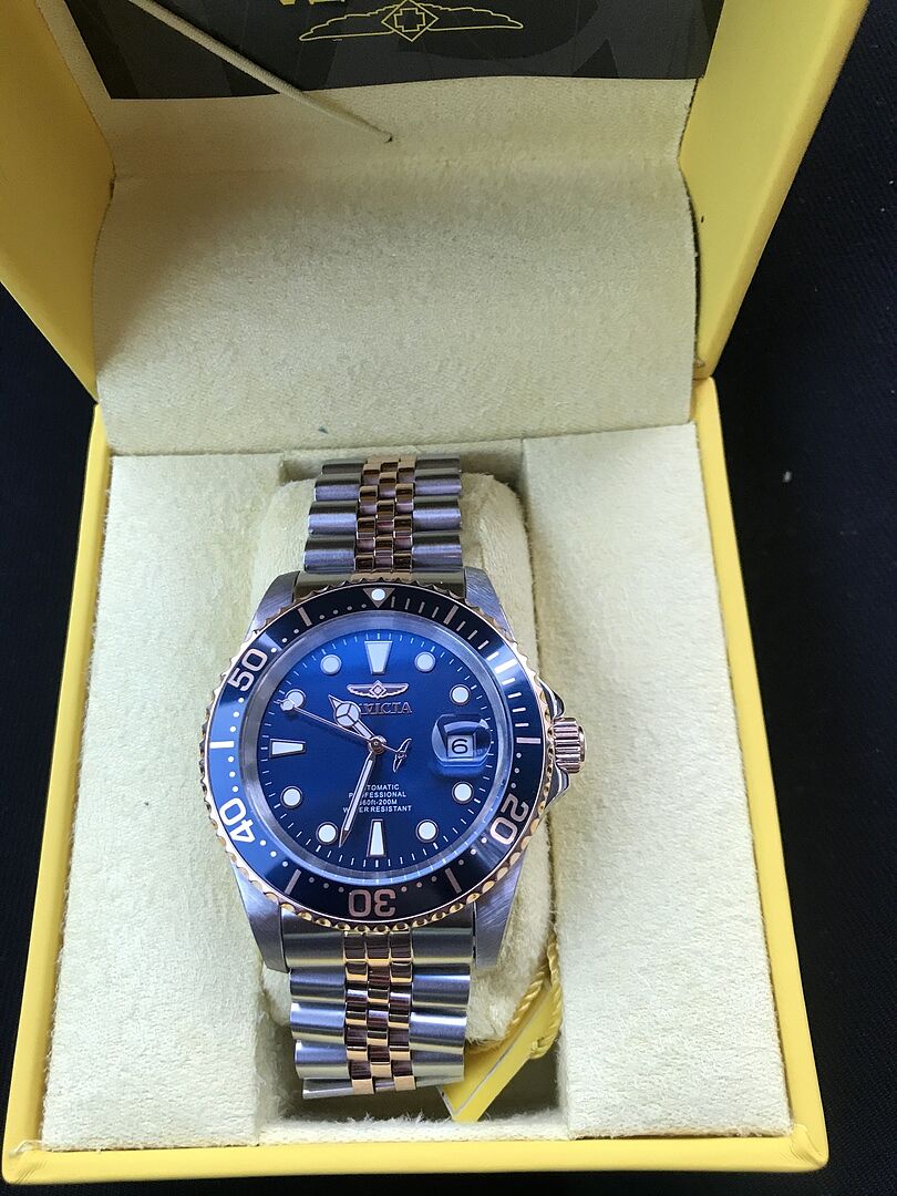 Invicta Pro Diver Automatic Dark Blue Dial Men's Watch 30098 ...