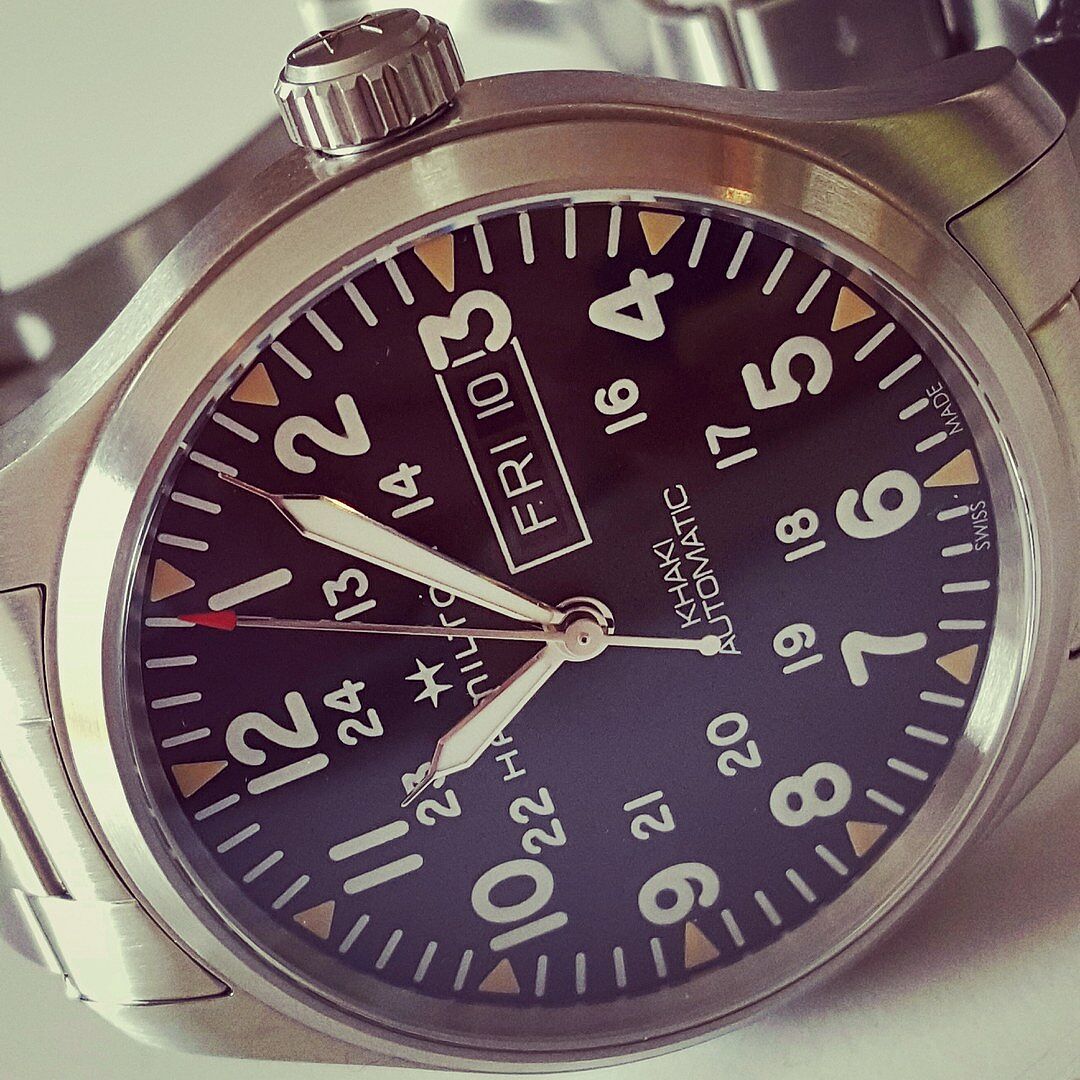 Hamilton Field Automatic Black Dial Men's Watch H70535131 7640167047635 ...