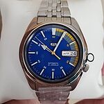 Seiko 5 Automatic Blue Dial Men's Watch SNK371 4900969894107 - Watches ...