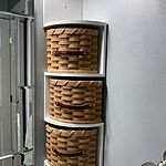 Corner Wicker Baskets | Custom Size Woven Corner Storage Baskets