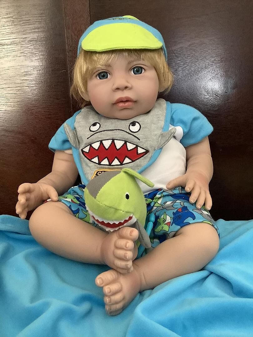 Paradise Galleries Toddler Baby Doll That Looks Real - Sharkey