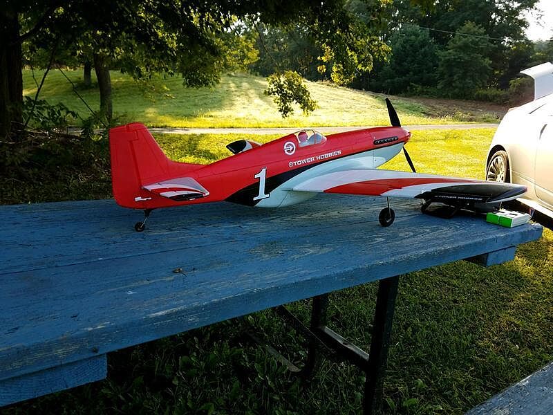 Tower Hobbies P-51 Mustang Racer Red EP Rx-R 40" | Tower Hobbies
