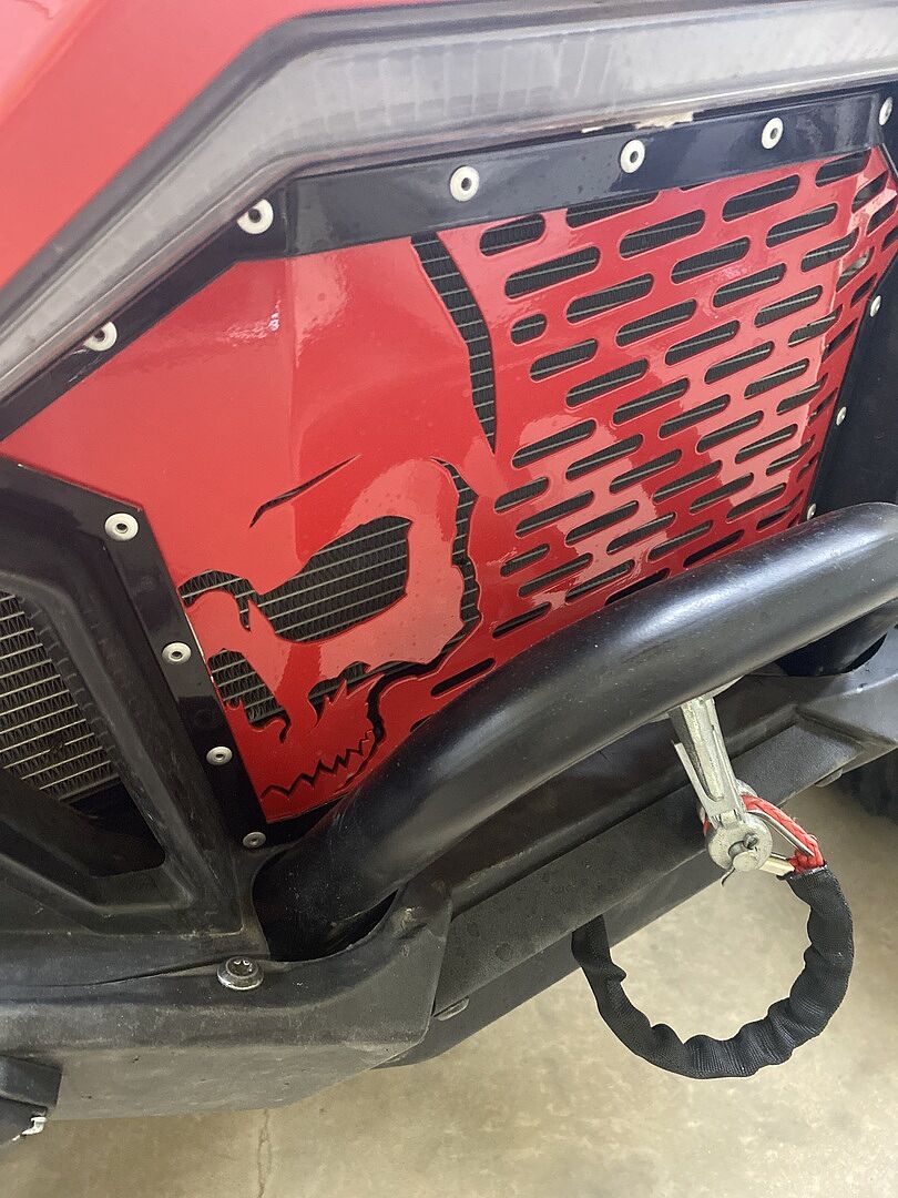 Polaris RZR PRO XP Skull Style Front Grille Insert | SuperATV
