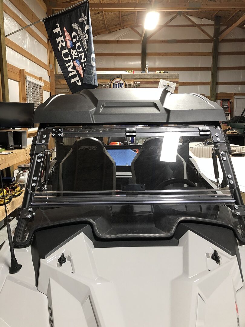 Polaris RZR Trail S 1000 Scratch-Resistant Flip Windshield | SuperATV