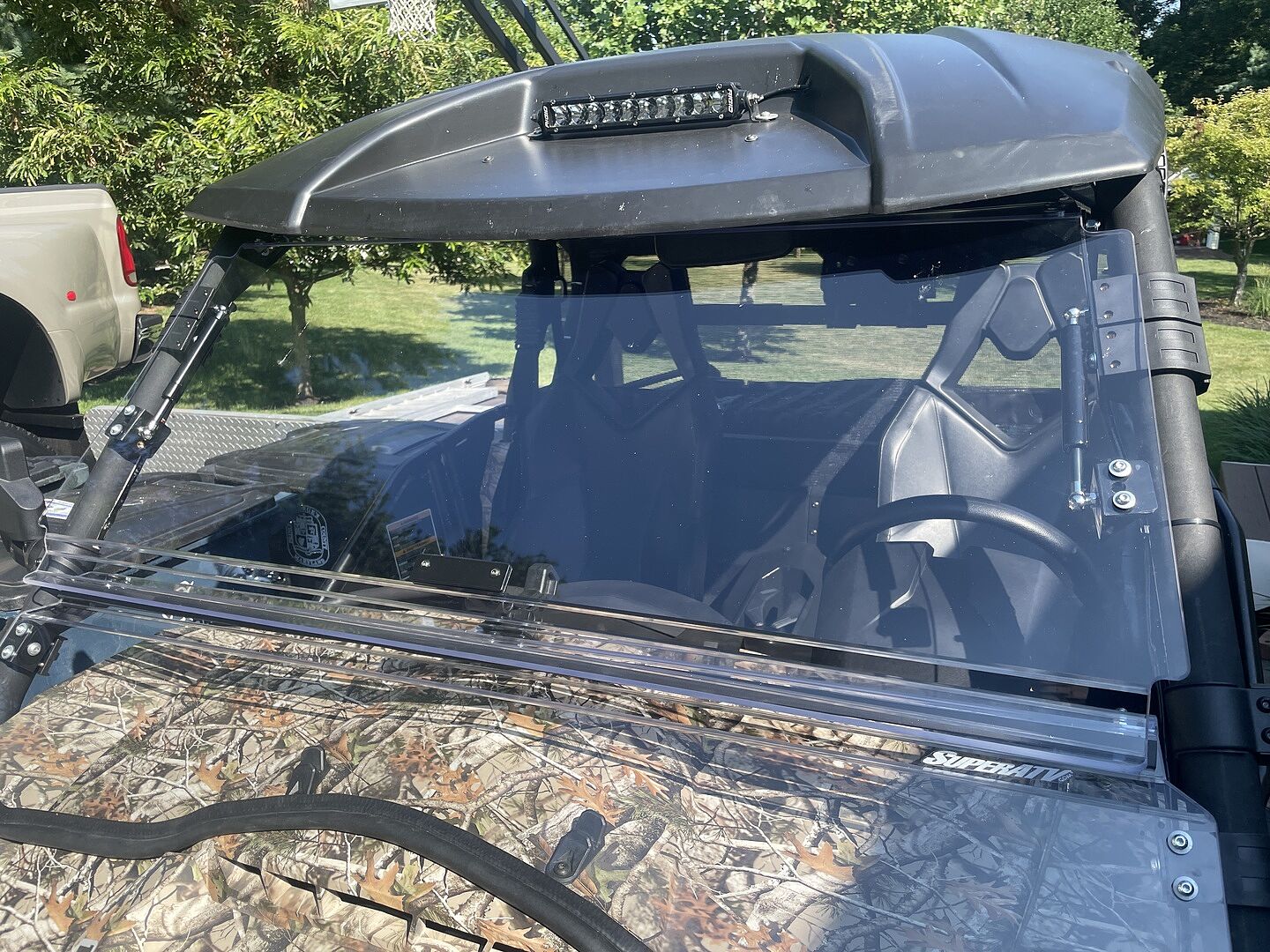 Can-Am Commander Scratch-Resistant Flip Windshield | SuperATV