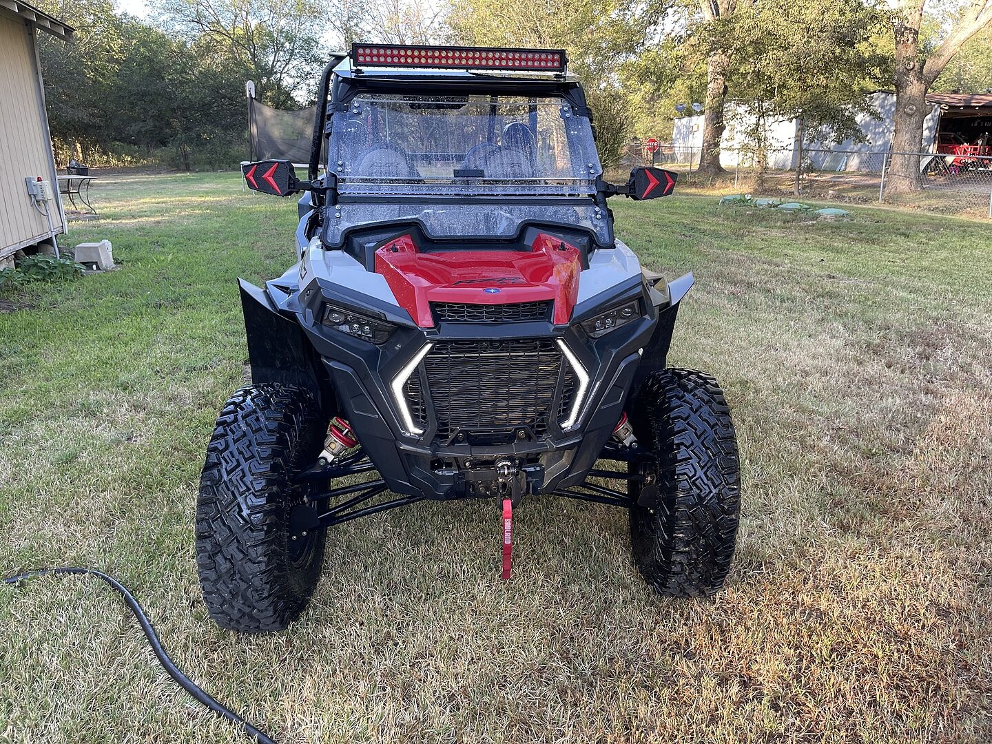 Polaris RZR XP Turbo Scratch Resistant Flip Windshield | SuperATV