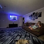 TIE Fighter Houndstooth Blue Rug