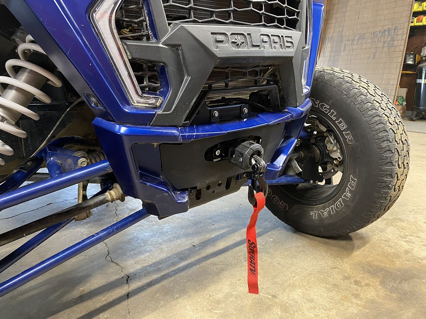 Polaris RZR XP Turbo Winch Mounting Plate | SuperATV