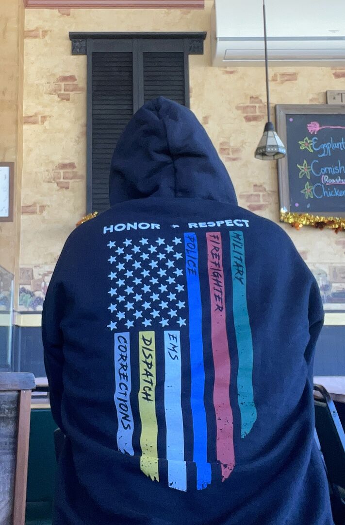 Hoodie - First Responders - Thin Blue Line USA