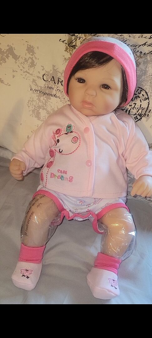 Paradise Galleries Realistic Baby Doll Tall Dreams Ensemble, 19"