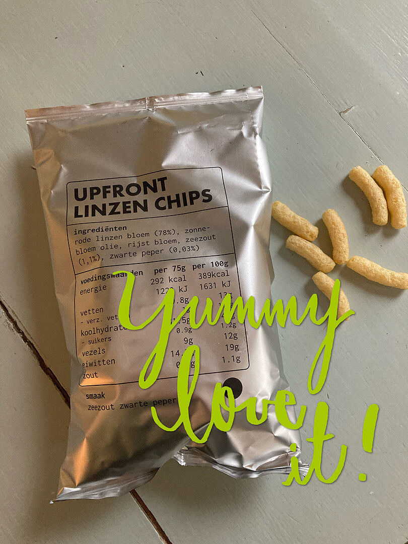Eiwitrijke Linzen Chips met Zeezout - Upfront