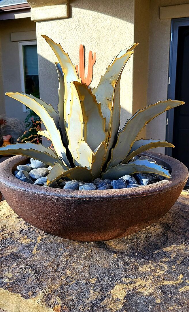 Americana Agave | Metal Landscape Art | Desert Steel