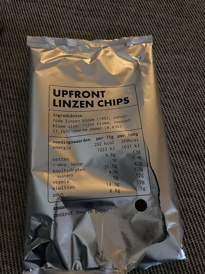Eiwitrijke Linzen Chips met Zeezout - Upfront