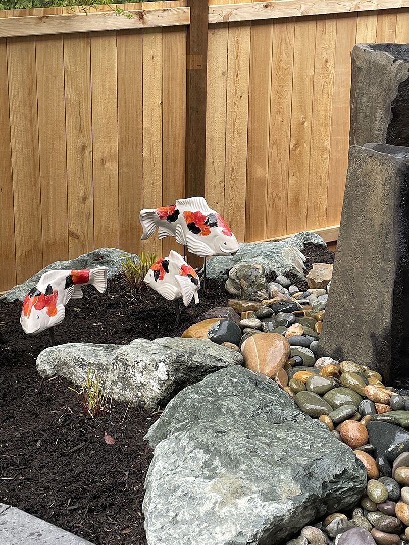 Ceramic Garden Trout | Fish Art | Fish in the Garden
