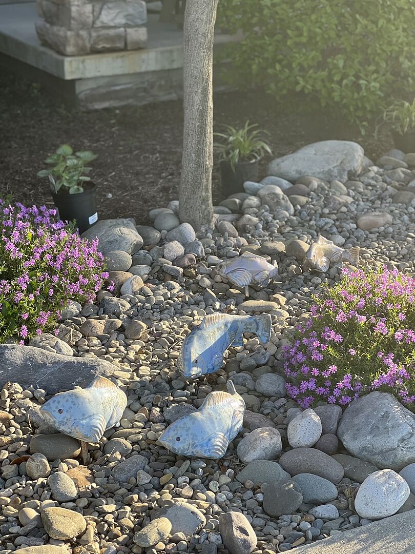 Ceramic Garden Trout | Fish Art | Fish in the Garden
