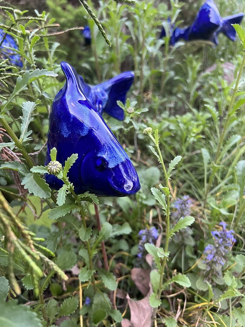 Stainless Steel Garden Fish | Fish in the Garden | Fish Art