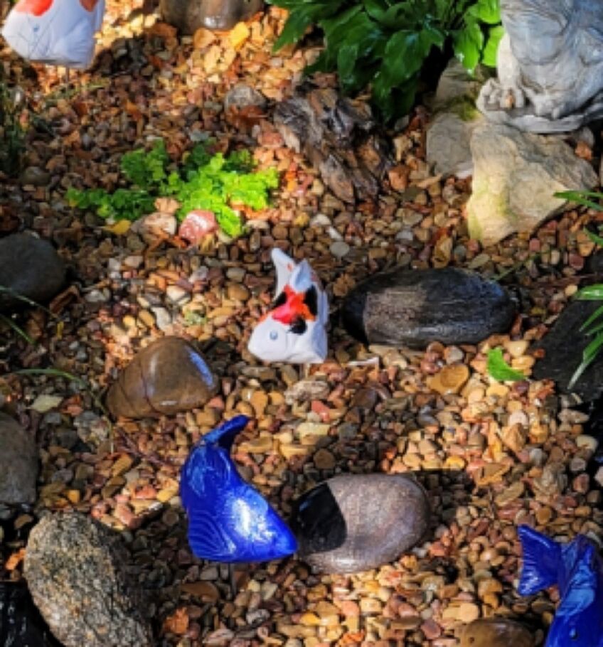 Stainless Steel Garden Fish | Fish in the Garden | Fish Art