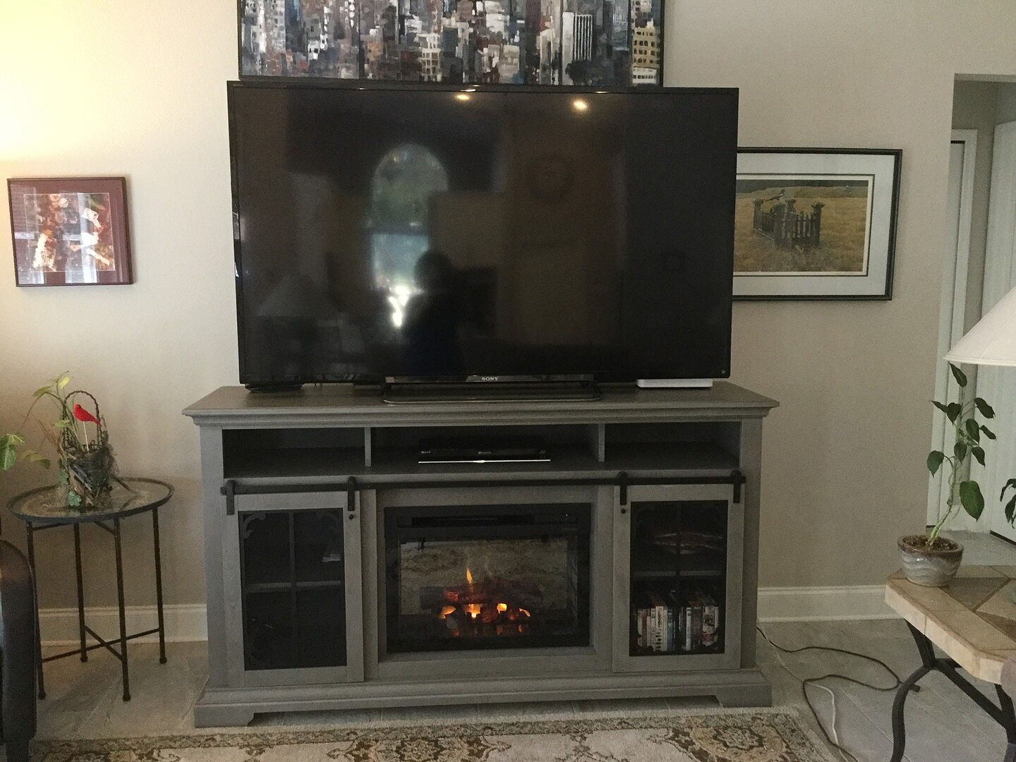 Dimplex olivia fireplace media console store