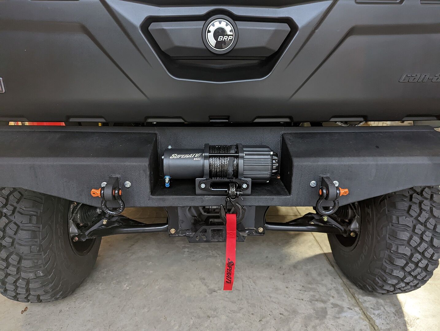 Can-Am Defender Diamond Plate Rear Bumper | SuperATV