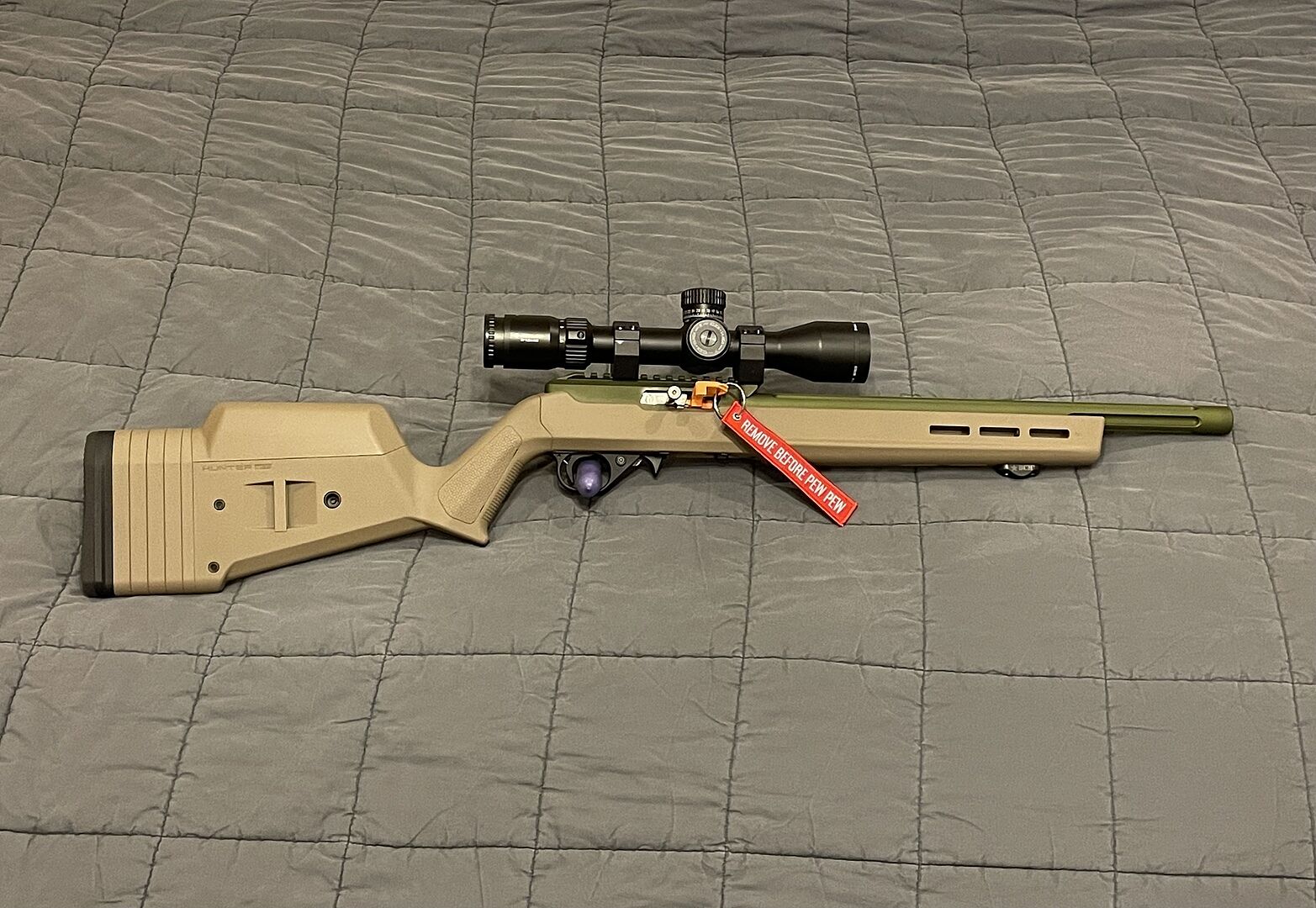 X-RING THREADED BARREL MATTE OD GREEN FOR THE RUGER 10/22