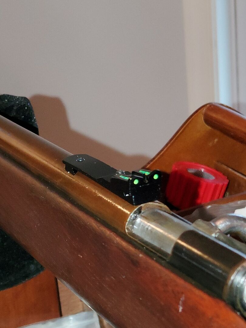 HIVIZ Green Universal 3/8? Dovetail Adjustable Rear Rifle Sight