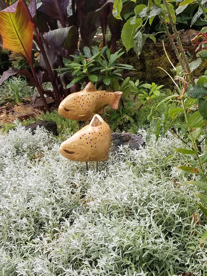 Ceramic Garden Trout | Fish Art | Fish in the Garden