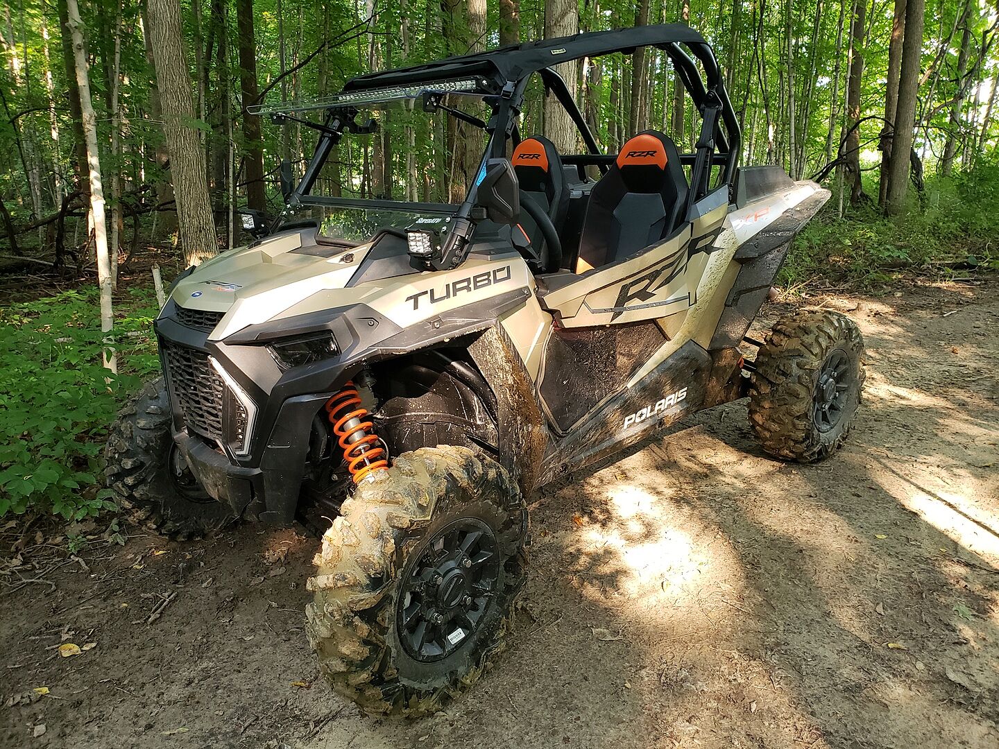 Polaris RZR XP Turbo Scratch Resistant Flip Windshield | SuperATV