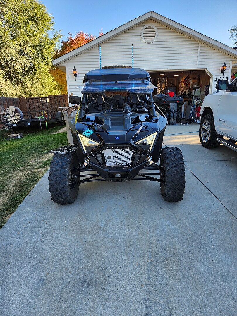 Polaris RZR PRO XP Skull Style Front Grille Insert | SuperATV