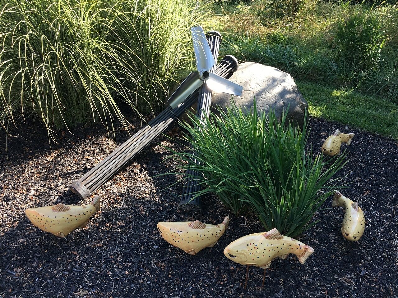 Ceramic Garden Trout | Fish Art | Fish in the Garden