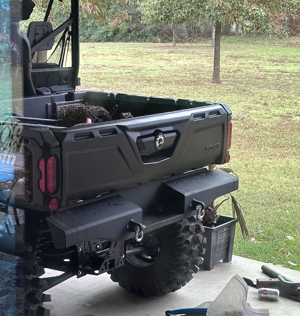 Can-Am Defender Diamond Plate Rear Bumper | SuperATV