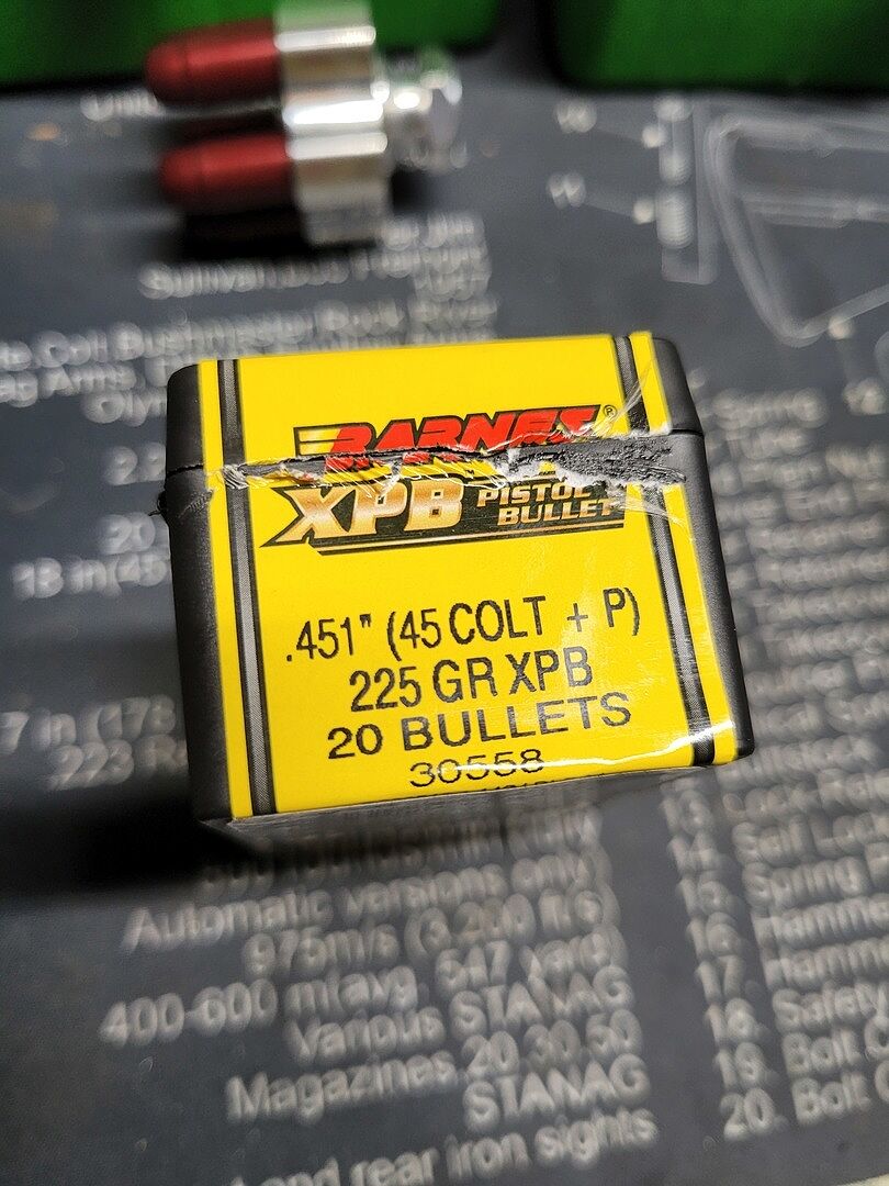 Barnes XPB Pistol Bullets .45 cal .451" 225 gr XBP PST 20/ct