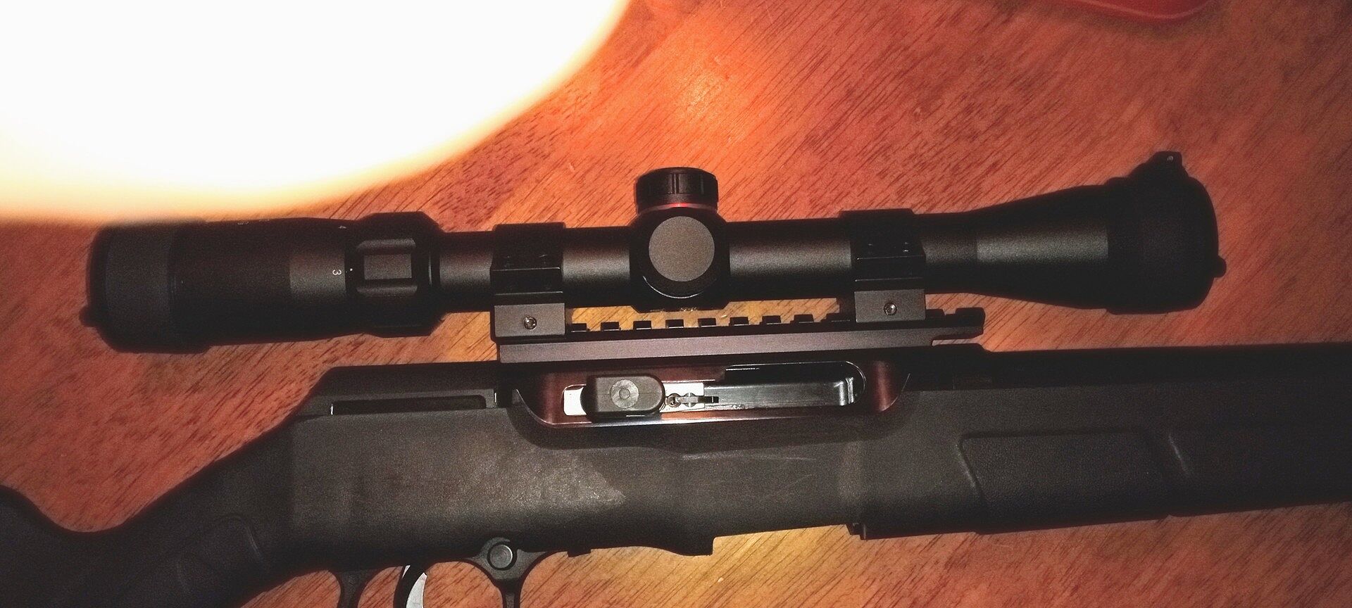 Simmons .22 Mag Rimfire Rifle Scope with Rings - 3-9x32mm Trupl...