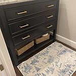 Winter Toile Blue Rug