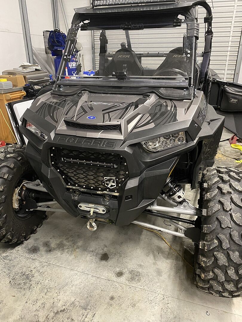 Polaris RZR XP Turbo Scratch Resistant Flip Windshield | SuperATV