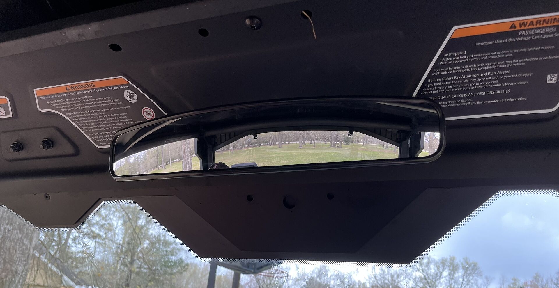 Can-Am Defender Curved Rear View Mirror | SuperATV
