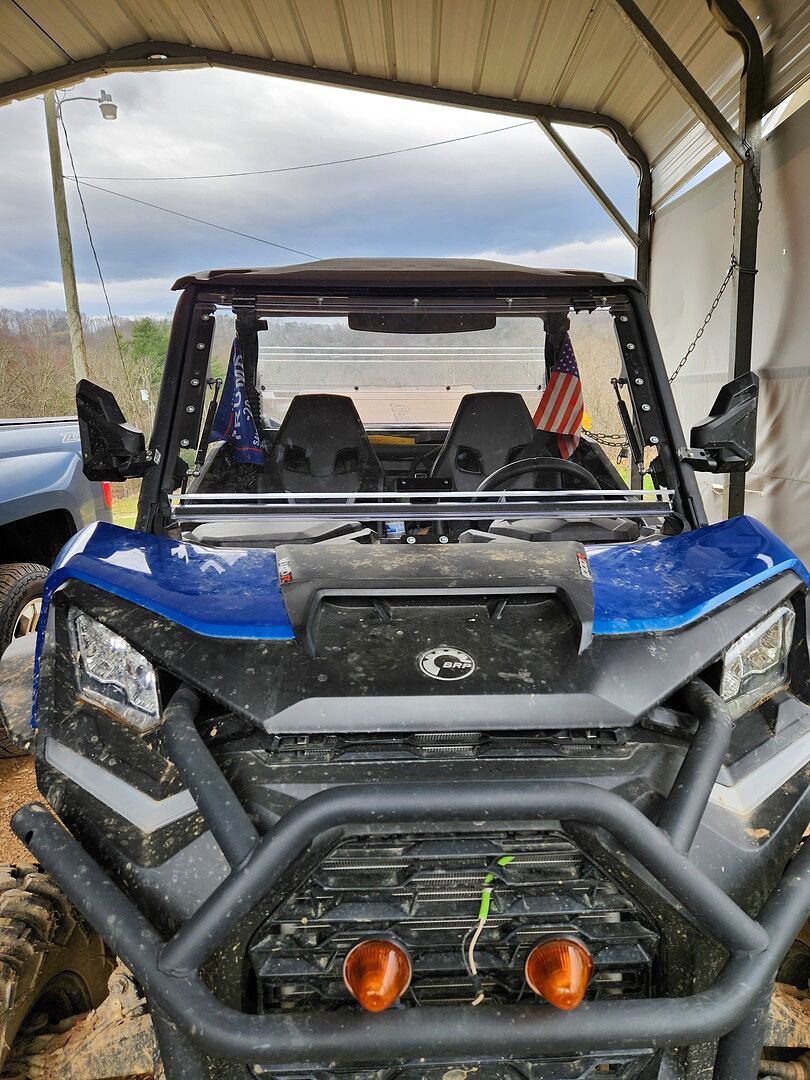 Can-Am Commander Scratch-Resistant Flip Windshield | SuperATV