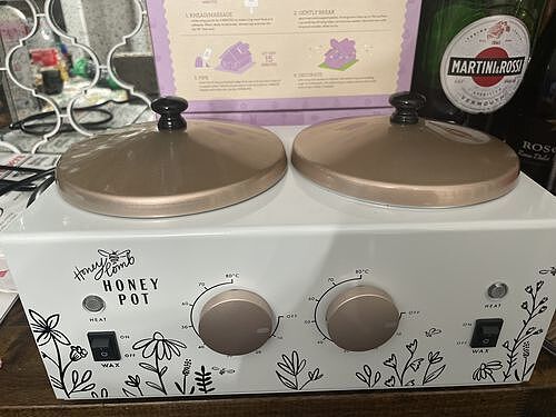 Double Waxing Kit With Warmer | 2.2LB All-Natural Hard Wax