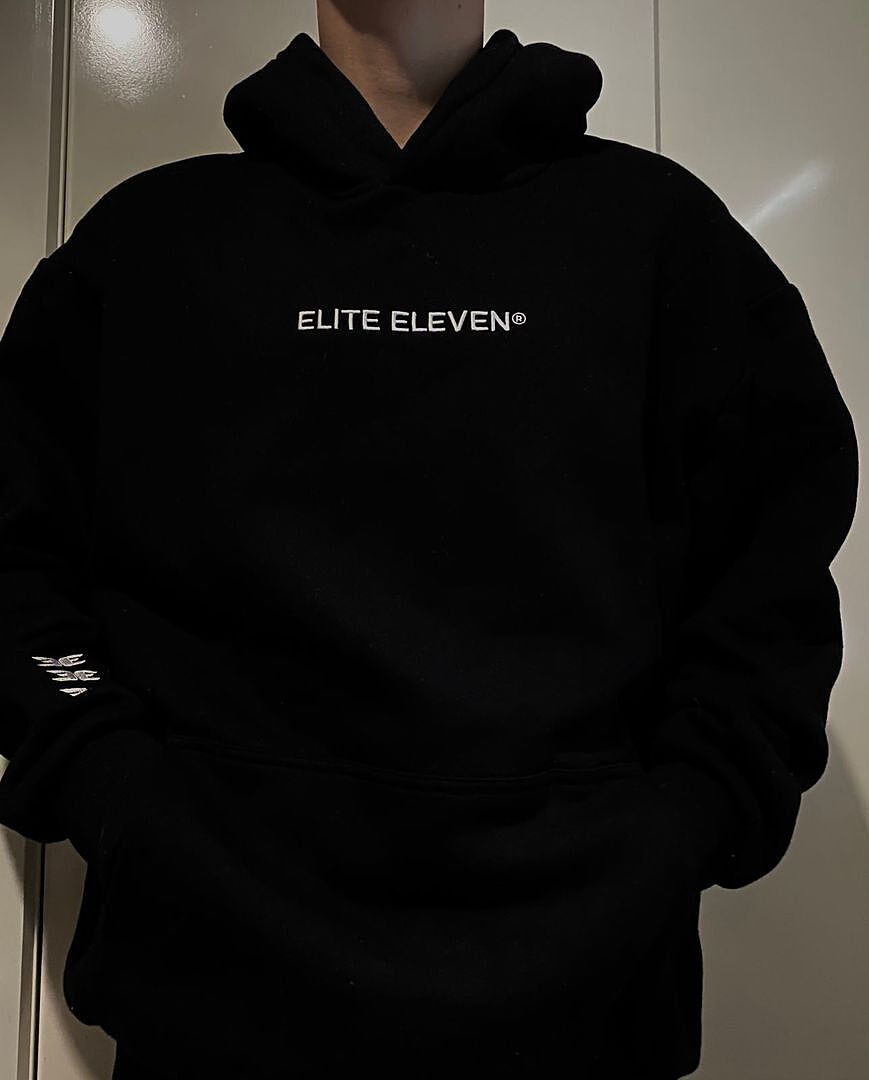 Registered Hoodie - Black/White – Elite Eleven