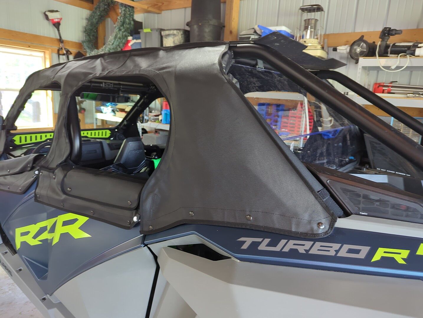 Polaris RZR Turbo R 4 Primal Soft Cab Enclosure Upper Doors | SuperATV